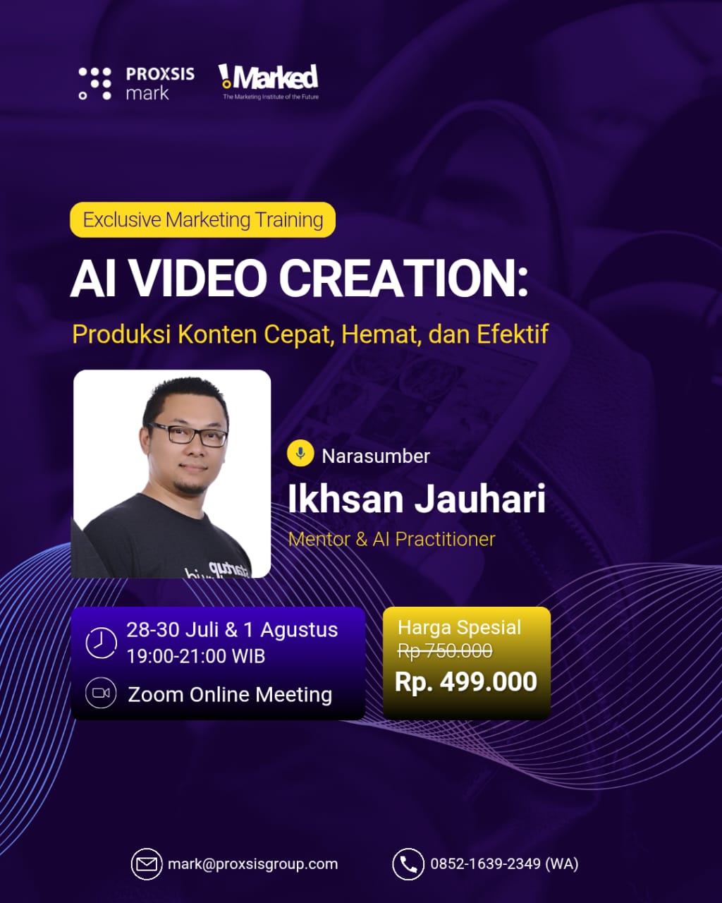 AI VIDEO CREATION | Produksi Konten Cepat, Hemat, dan Efektif – Proxsis Academy
